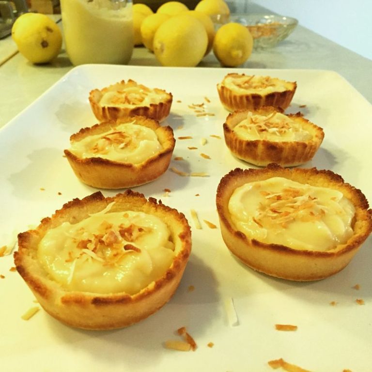 Paleo Coconut Lemon Tartlets - Chew On This