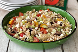 Cassava Pasta Salad with Roasted Veggies - Chew On This