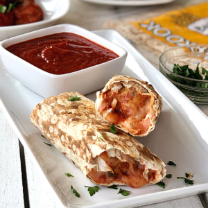 Meatball Mozzarella Wraps - Chew On This